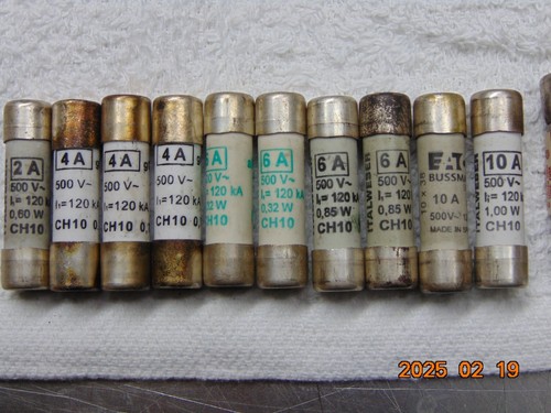 Lot Of 10 CH10 Fuses (1) 2A (3) 4A (4) 6A (2) 10A 500V FUSE | eBay