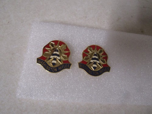MILITARY INSIGNIA SET OF 2 DUI CRESTS 81ST INFANTRY BRIGADE WASHINGTON ...