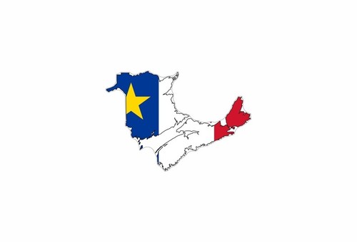 Vinyl Car Motorcycle Sticker Adhesive Flag Acadia Acadian | eBay