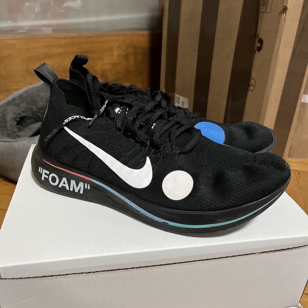 Nike Off-White x Zoom Fly Mercurial Flyknit Black for Sale Nike Off-White x Zoom Fly Mercurial Flyknit Black for Sale