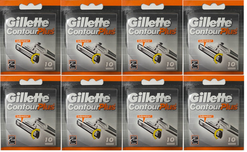 Gillette Contour Plus (Atra Plus) Refill Razor Blades - 80 Cartridges ...