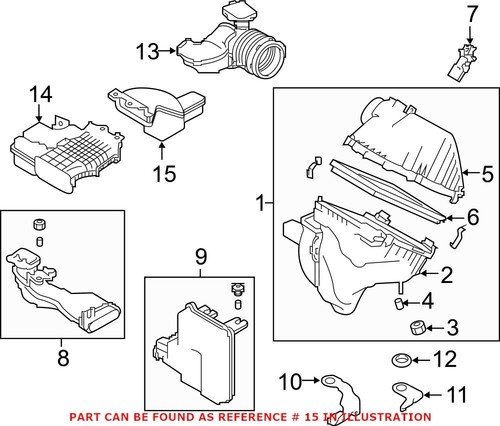 Genuine OEM Lower Engine Air Intake Hose For Nissan 165546CA0B | eBay