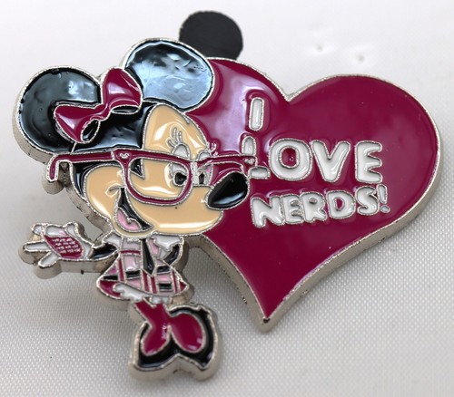 Disney Minnie Mouse I Love Nerds Pin | eBay