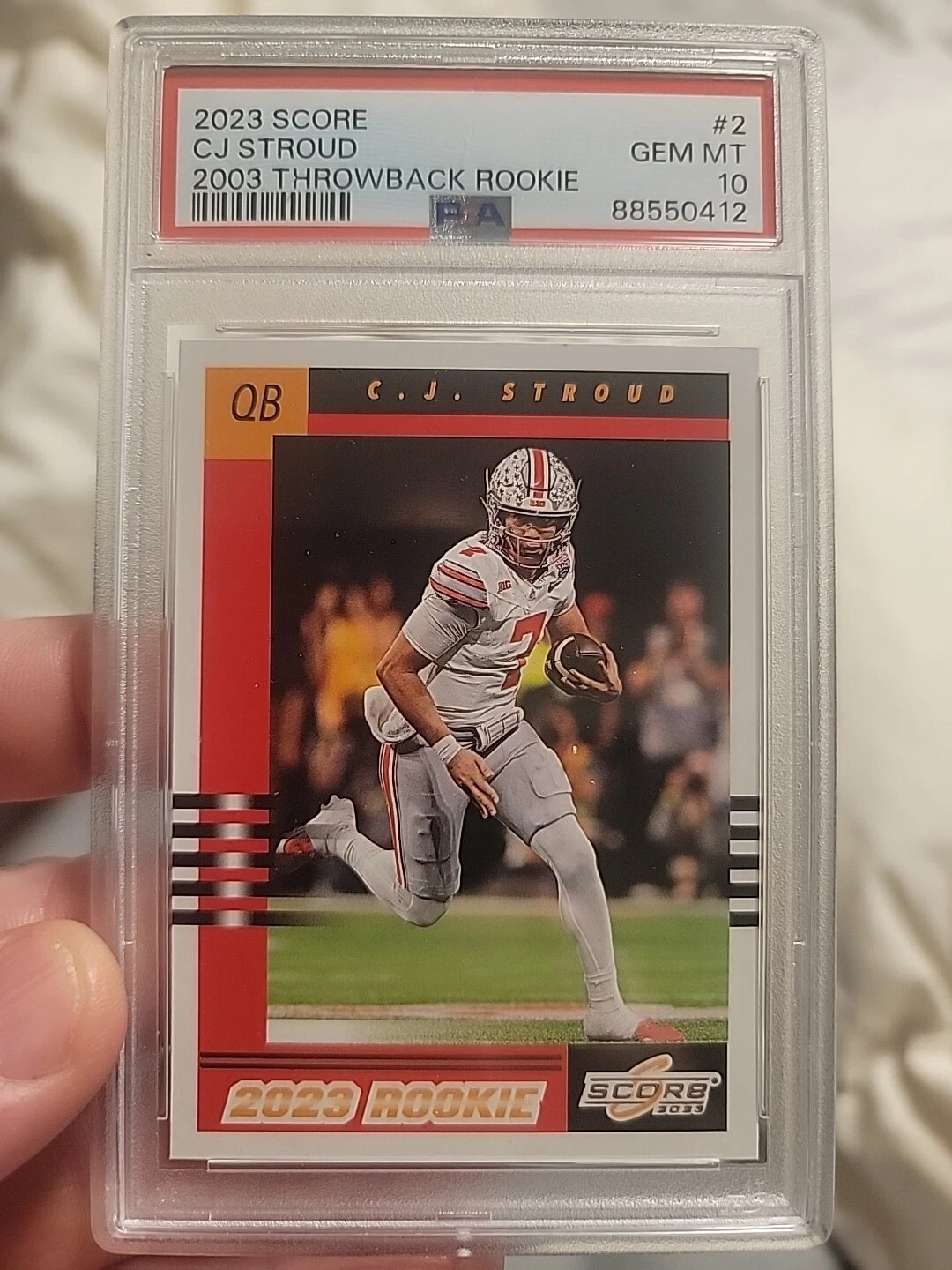 CJ Stroud 2023 Score #2 2003 Throwback Rookie Price Guide - Sports Card ...