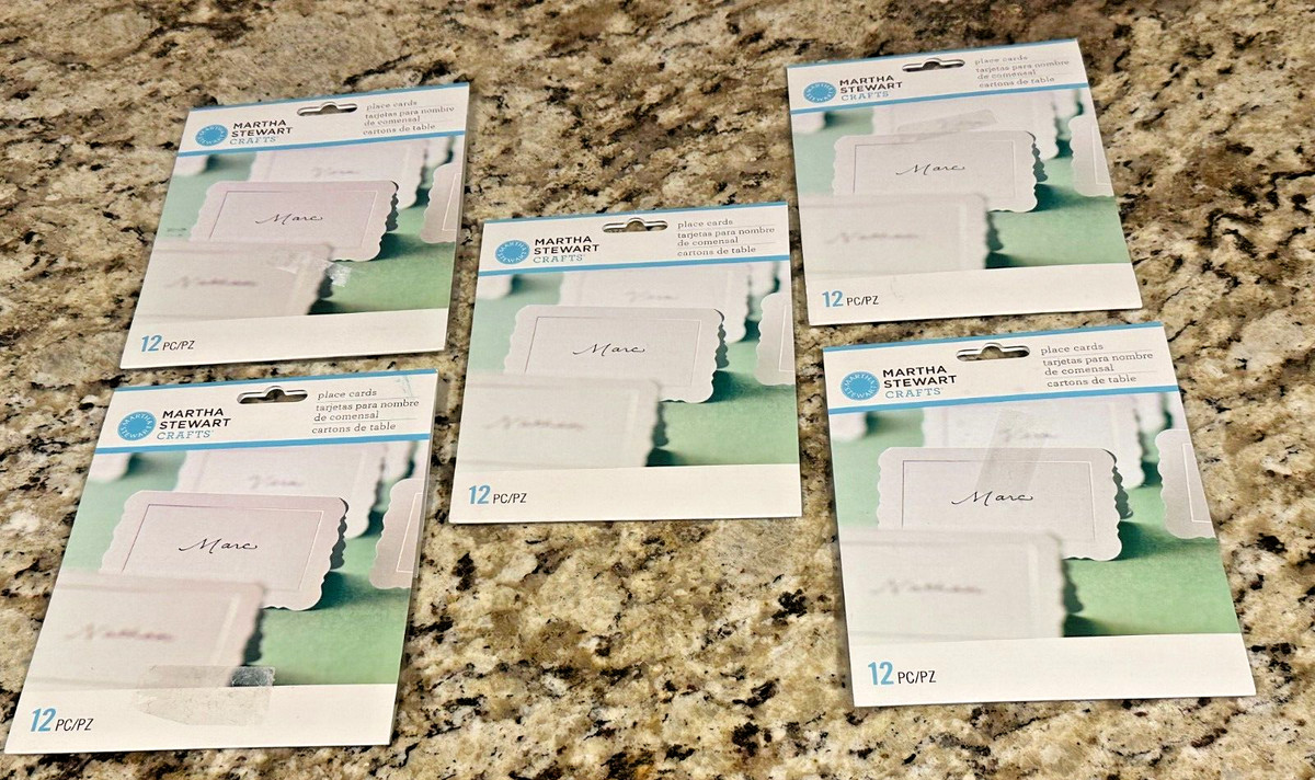 Tarjetas De Lugar Con El Nombre Martha Stewart