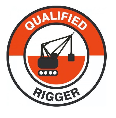 Qualified Rigger Hard Hat Decal Hardhat Sticker Helmet Label H133 | eBay