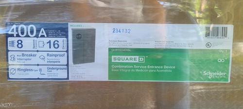 Square D QU816D400SL 400A 16-Circuit 8-Space Combination Service ...