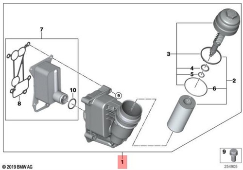 Genuine BMW X5 E70N E71 E90N E91N E92 E93 Oil Filter OEM 11427800066 | eBay