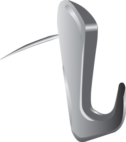 Hillman 122392 White Medium Wall Biter Picture Hanger 45 lbs. (Pack of ...