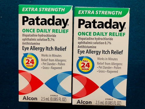 (2) New Boxes Pataday Once Daily Relief Extra Strength Eye Drops 2.5ml ...